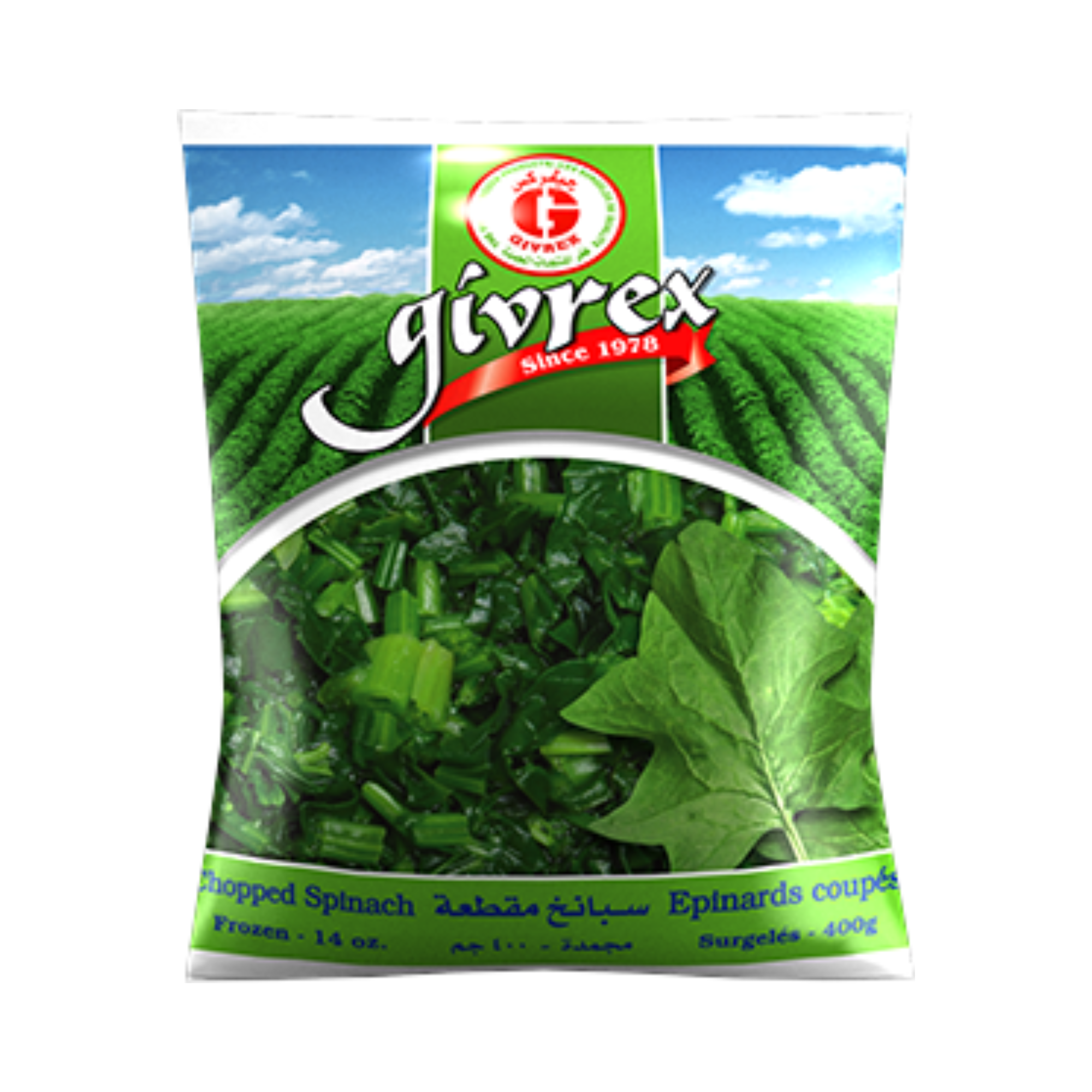 GIVREX - Frozen Chopped Spinach, 400g – ClessenzaBeautyStore