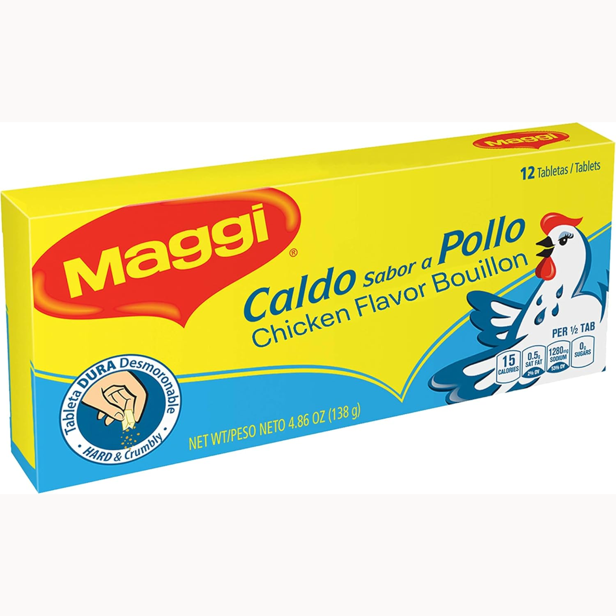 Maggi – Chicken Flavor Bouillon, 12 Tablets (138g) – ClessenzaBeautyStore